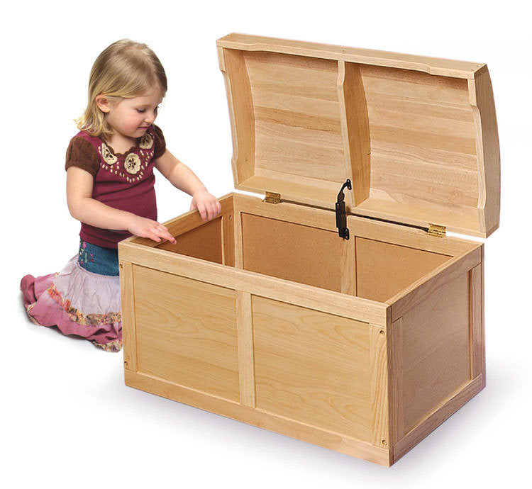 Barrel Top Toy Chest in Natural – Toy Box City